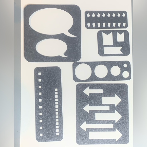 Office | Easy To Use Stencil Tracing Template Accessories For Planners ...
